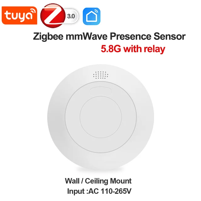 Tuya Zigbee Human Presence Sensor 24G /5.8G Millimeter Wave Radar ...