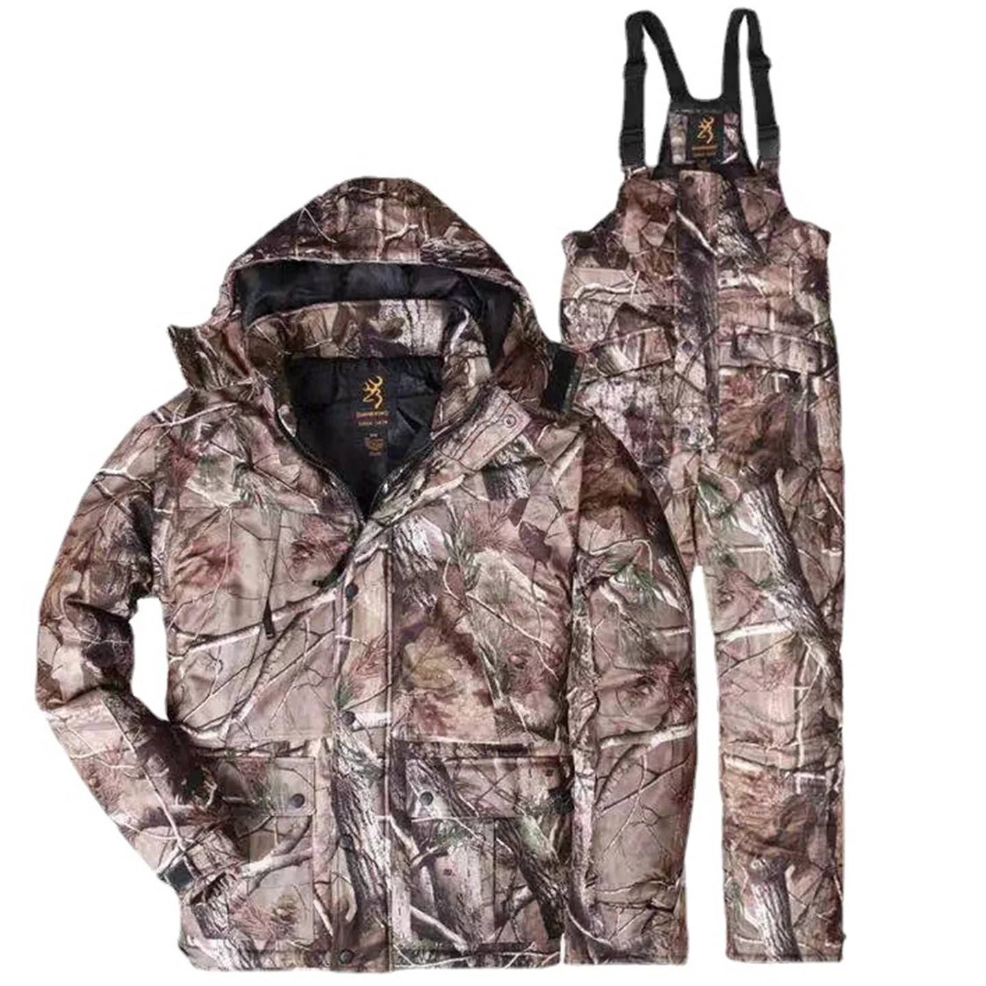 Winter Biomimetic Camouflage Hunting Uniform Outdoor Windproof ...