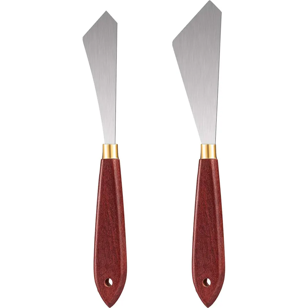 2/4pcs Painting Knife Set Painting Mixing Scraper Stainless Steel ...