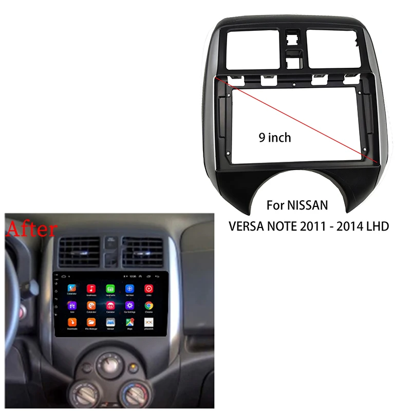 9-Inch-Car-Radio-Panel-For-NISSAN-VERSA-NOTE-2011-2014-LHD-Drive-Stereo ...