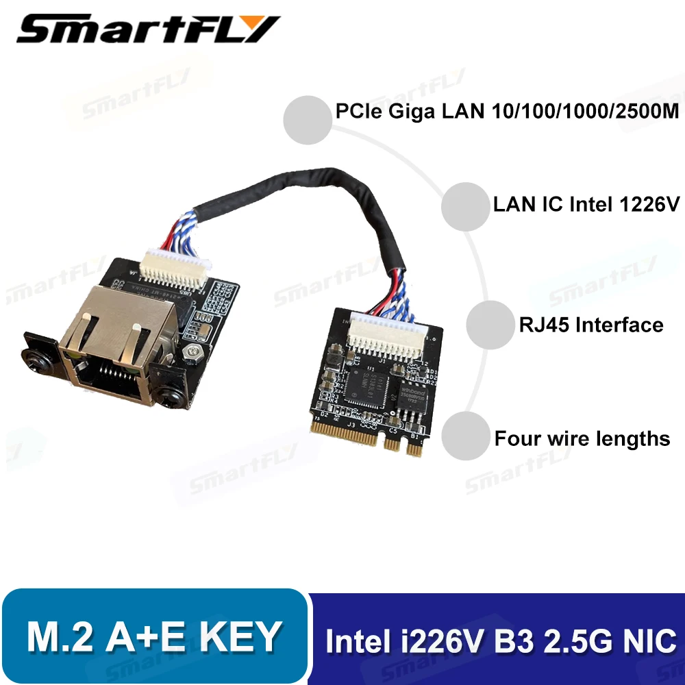 Industrial-grade Intel 2.5G Gigabit Ethernet Adapter I226V Mini PCIe M ...