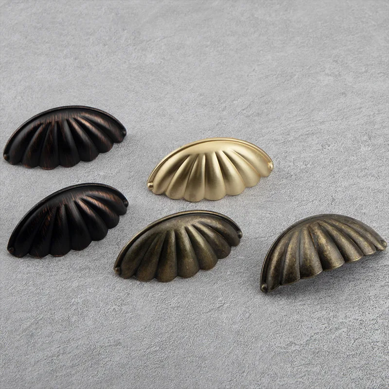 Shell-Shape-Cabinet-Pulls-Handle-And-Furniture-Knobs-Handware-Cupboard ...