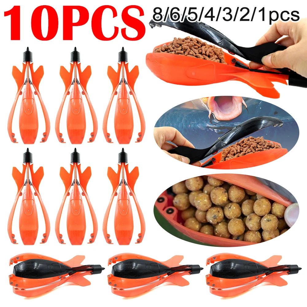 1-10pcs-Fishing-Rocket-Feeder-Small-Spod-Bomb-Float-Lure-Bait-Holder-2 ...