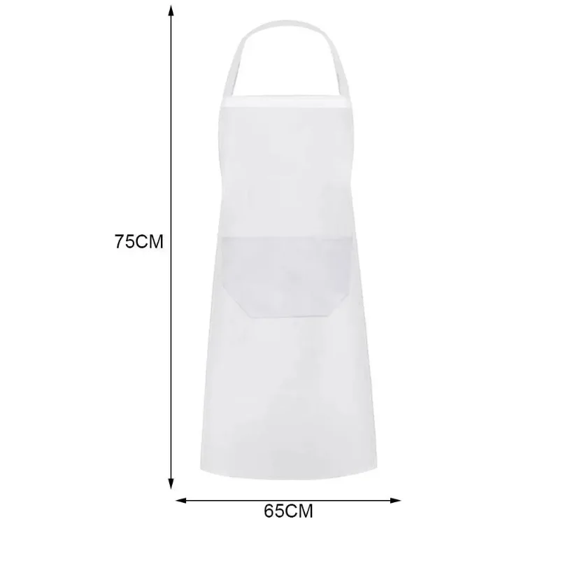 White Clean Work Apron Waterproof Oil Cooking Aprons Fashion Unisex ...