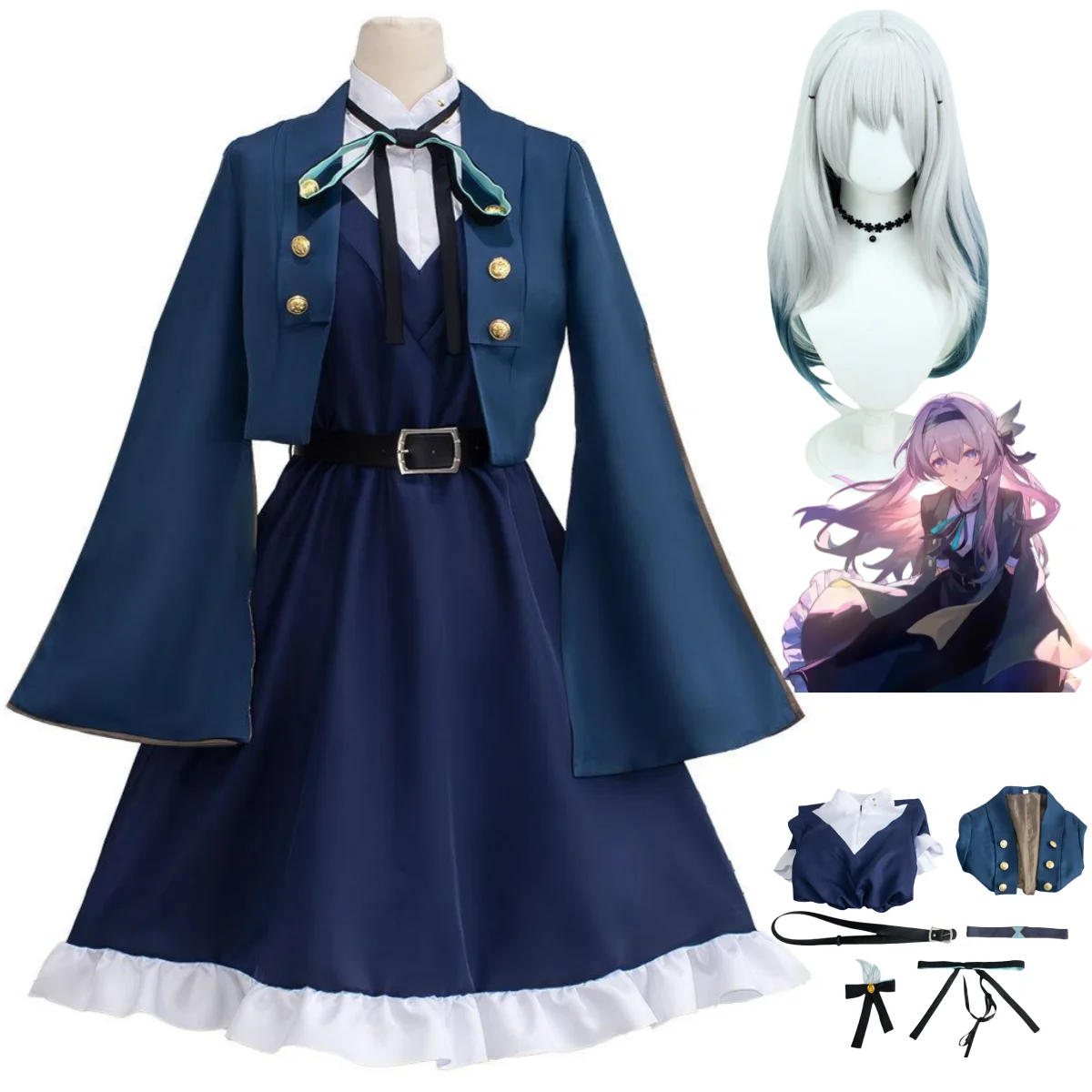 Game Honkai：Star Rail Midsummer Firefly Cosplay Costume New Skin ...