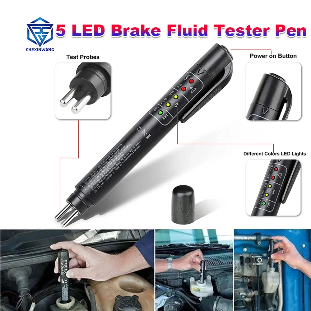 Brake-Fluid-Tester-5-LED-Vehicle-Automotive-Testing-Tool-Car-Battery ...