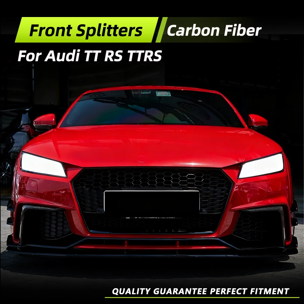 Car Front Bumper Splitters Air Vents Canards For Audi TTRS MK3 TT RS ...