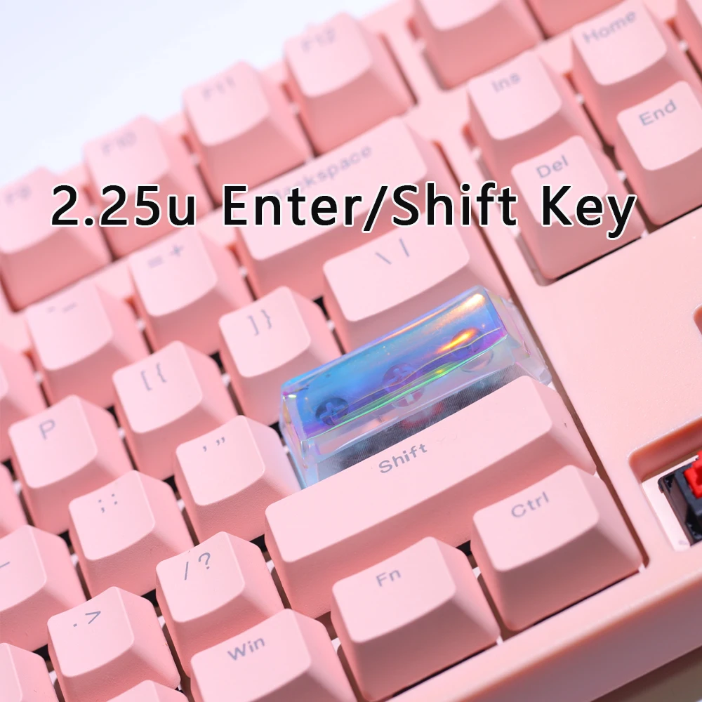 DIY-Laser-Artisan-Resin-Keycaps-2-25U-Enter-Custom-Mx-Switch-Key-Caps ...