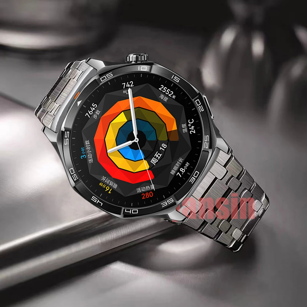 22mm-Stainless-Steel-Strap-For-Huawei-Watch-GT5-46mm-Band-Metal ...