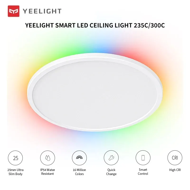 Yeelight-Smart-Led-RGB-Ceiling-Light-21W-Dimmable-2700K-6500K-WIFI ...