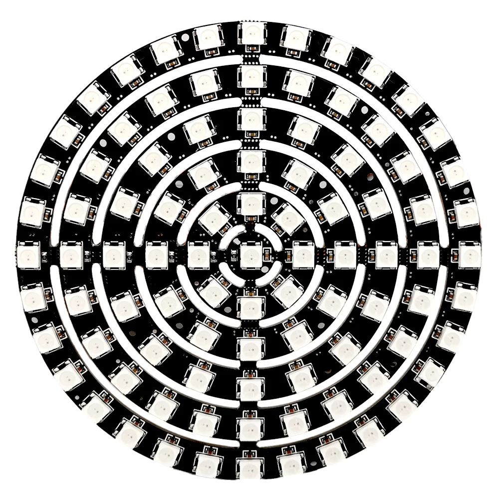 DC5V-WS2812B-LED-Ring-3Pin-Individually-Addressable-Round-Modules-5050 ...