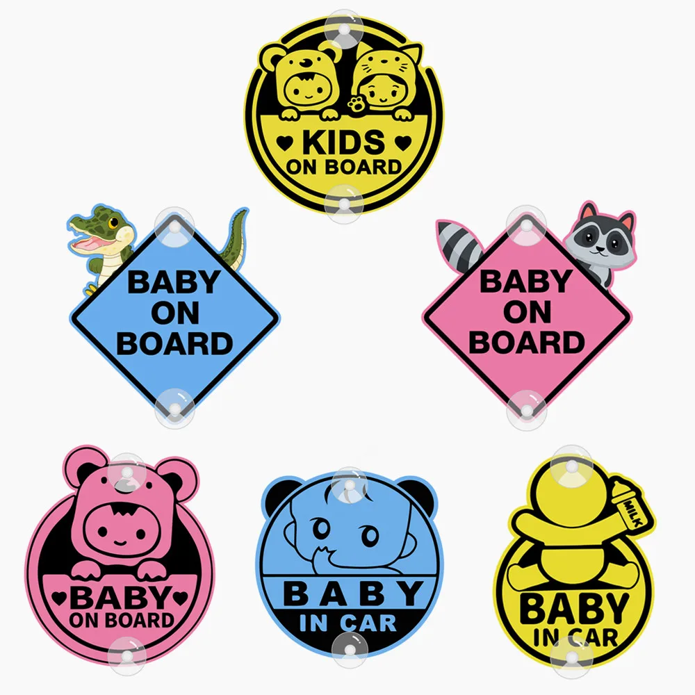 Creative-Kids-Baby-On-Board-Series-Suction-Cup-Sticker-for-Car-Styling ...