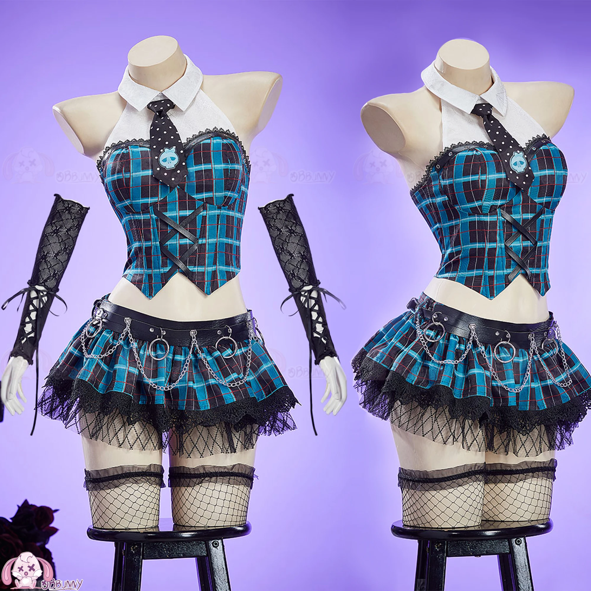 Disfraz de Monster Cos High Frankie Stein para mujer, uniforme ...