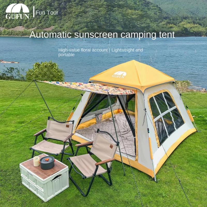 2-4-Person-Outdoor-Folding-Tent-Quick-Automatic-Opening-Tent-Self ...