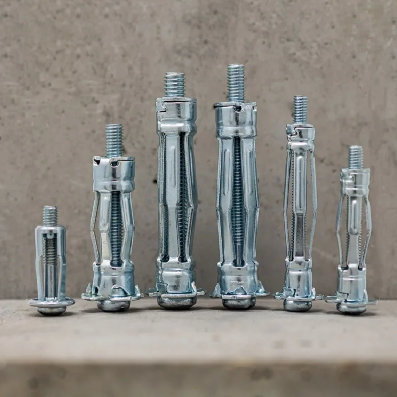Zinc Plated Steel Molly Bolt Hollow Drive Wall Anchor Screws Set for ...