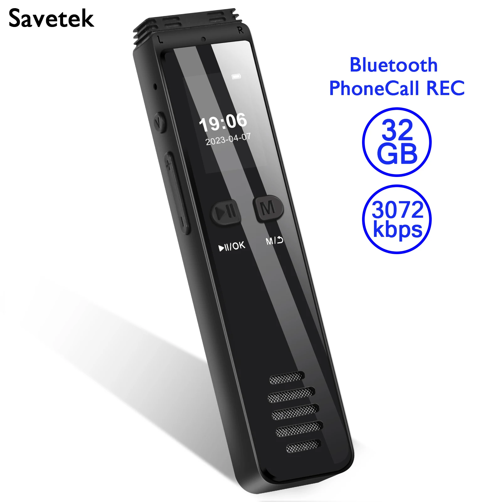 Savetek-Voice-Activated-Digital-Audio-Recorder-32GB-64GB-USB-Pen ...