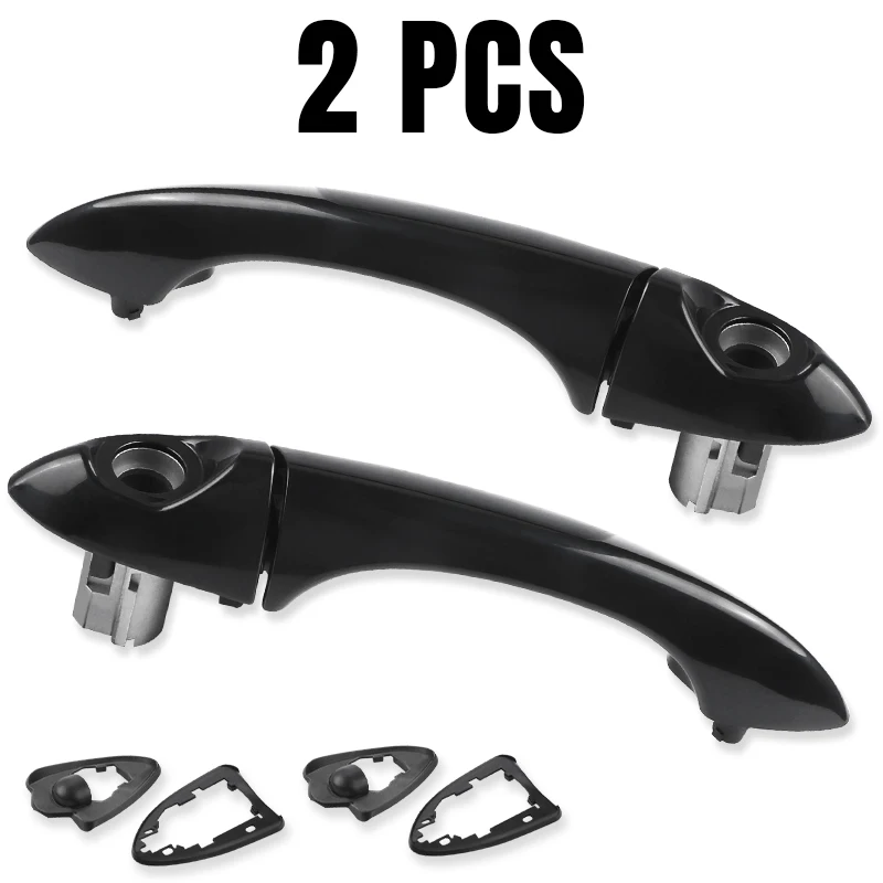 Car-Left-Right-Front-Exterior-Outside-Door-Handle-On-off-Black-For-BMW ...