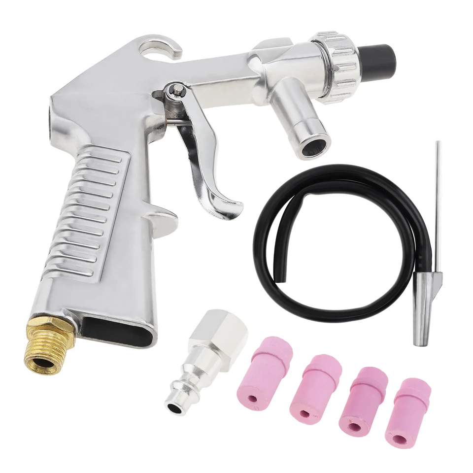Sandblasting Gun Air Sandblaster Gun Kit With Nozzles & Tips - Complete ...