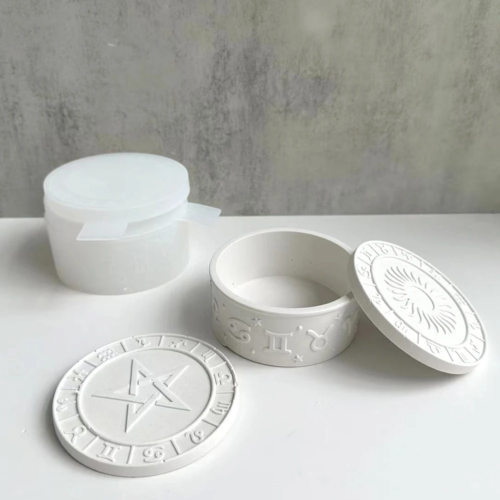 Twelve Constellation Starry Sky Storage Box Silicone Mold DIY Five ...
