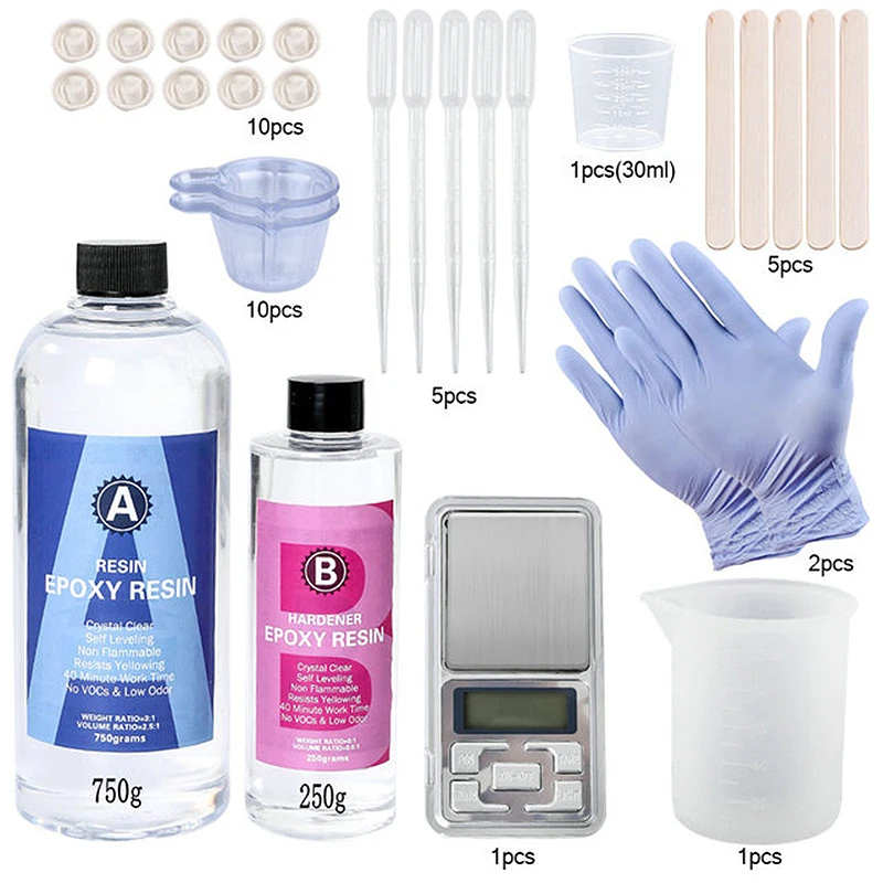 3:1 ab cola de resina epóxi alta adesivo cristal claro transparente ...