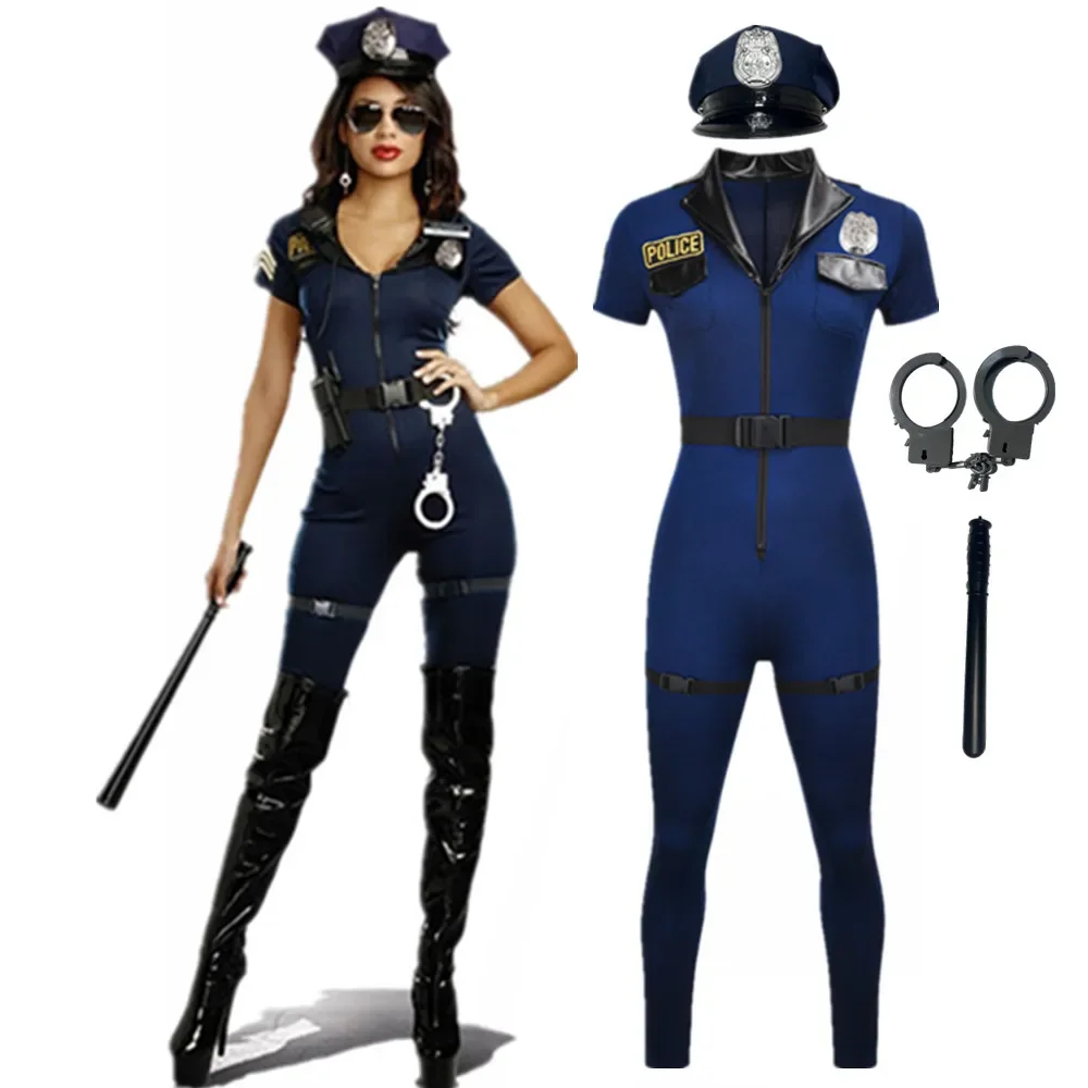 Halloween-Policeman-Costumes-For-Women-Police-Role-Play-Uniform-Cop ...