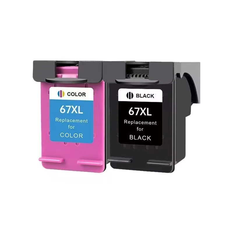 Remanufactured For HP67 67XL Ink Cartridge Inkjet for HP 67 ENVY 6058 ...