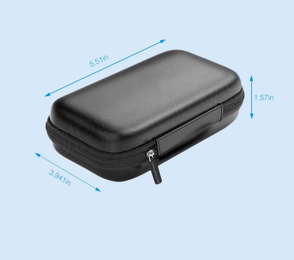 External Hard Drive Portable Carrying Case For USB Cable Charger Airpod ...
