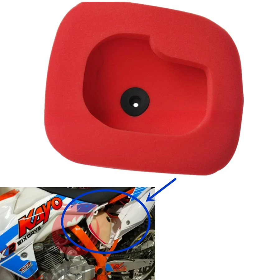 Off-Road Motorcycle Air Filter Sponge For KAYO 250 K1 K2 Intake Cleaner ...
