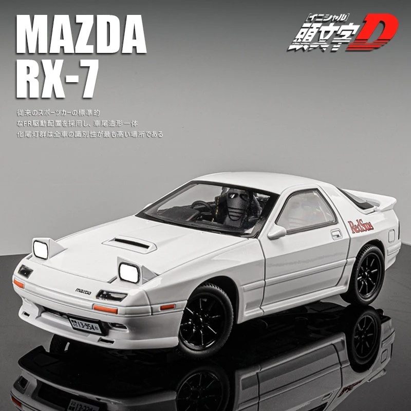 1-24-INITIAL-D-Mazda-RX7-RX-7-Supercar-Alloy-Model-Car-Toy-Diecasts ...