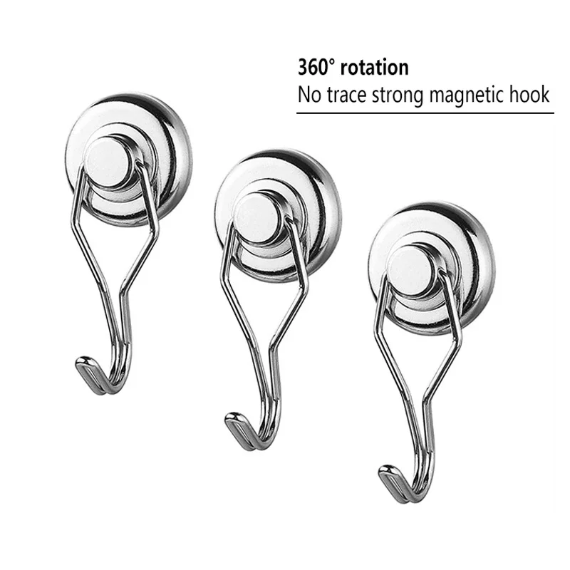 Magnetic Rotating Magnet Hook Super Strong Magnetic Key Holder 360 ...