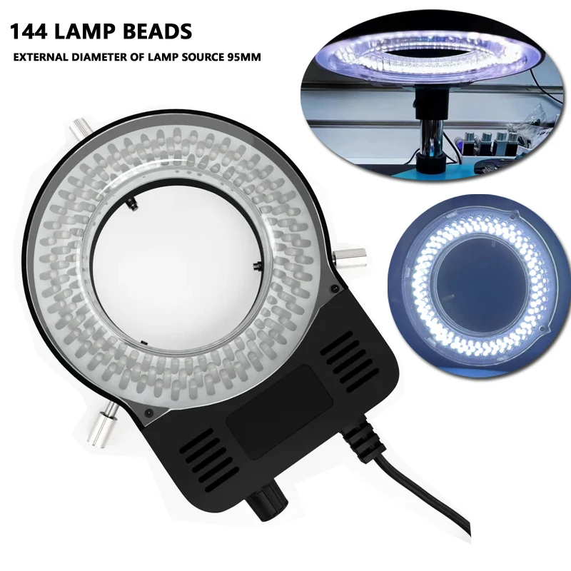Microscope-LED-Ring-Light-Illuminator-Lamp-For-Microscope-Circle-Light ...