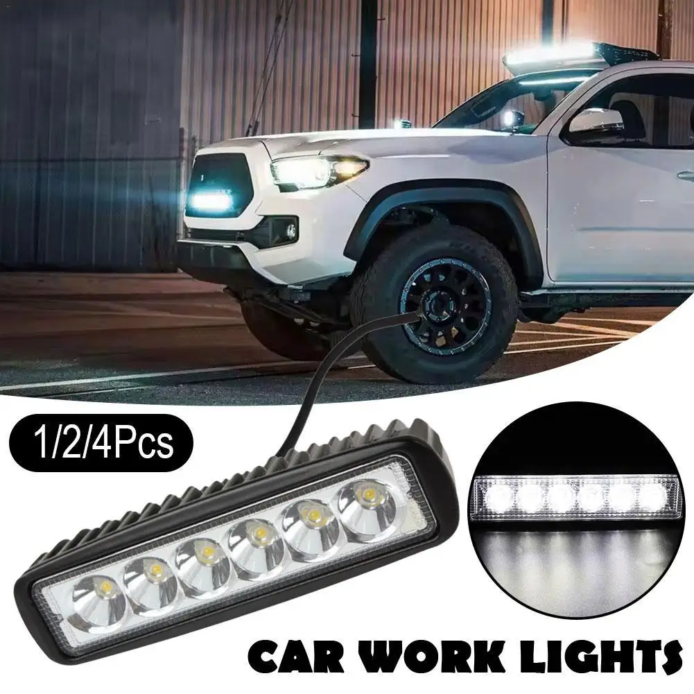 6 LED Car Work Light High Bright Spotlight Universal Automobile DRL ...