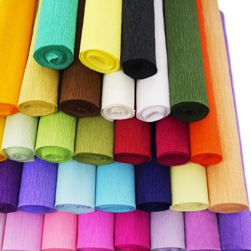 250-25cm-Colored-Crepe-Paper-Roll-Origami-Crinkled-Crepe-Paper-Craft ...