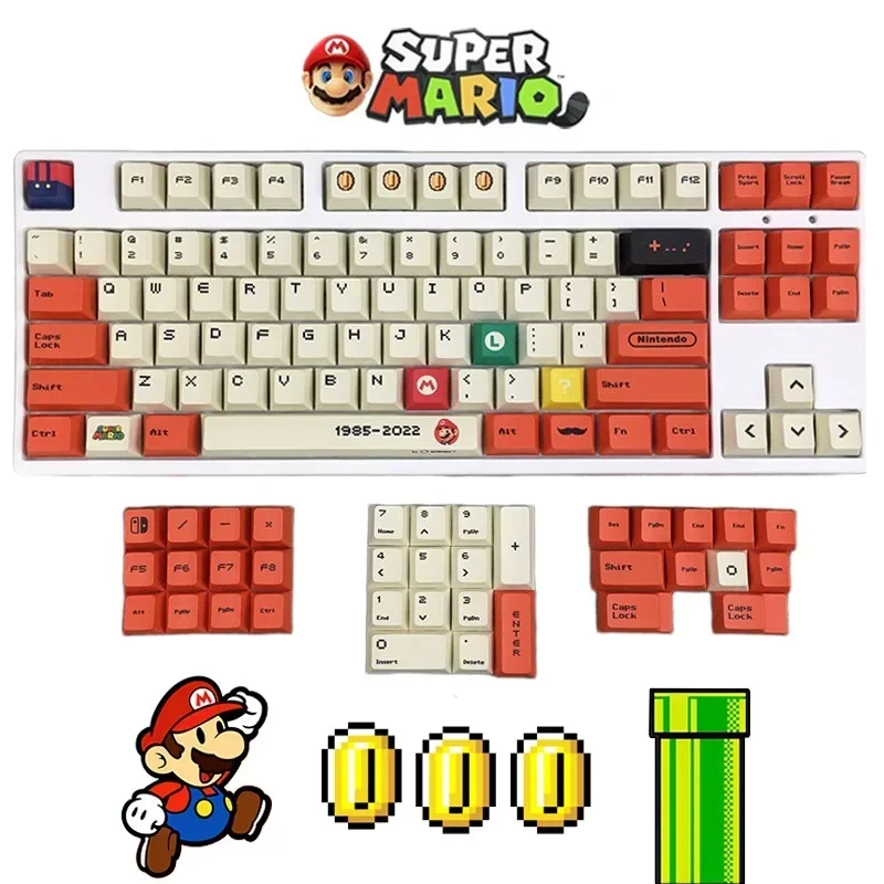 123Pcs-Super-Mario-Bros-Keycaps-Keyboard-Caps-for-Mechanical-Keyboard ...