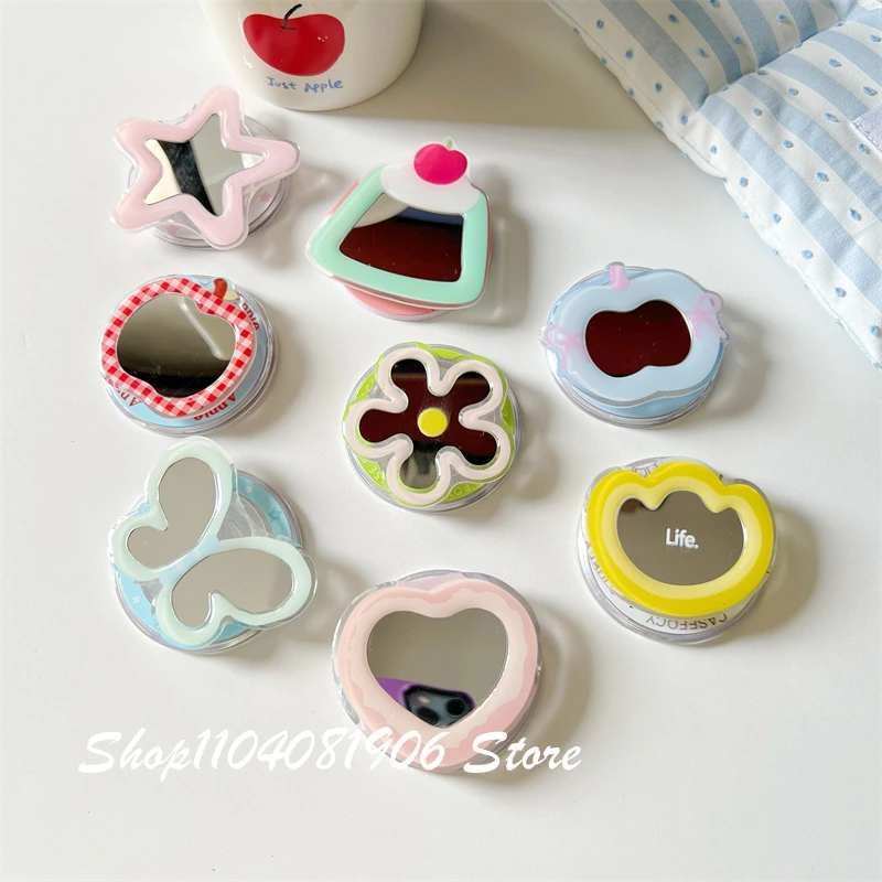 Korean Cute Mirror Magnetic Holder Grip Tok Griptok Phone Holder Phone ...