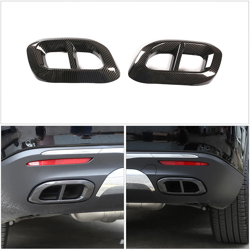 For-2020-Mercedes-Benz-GLC-GLE-GLS-four-out-tail-throat-exhaust-pipe ...