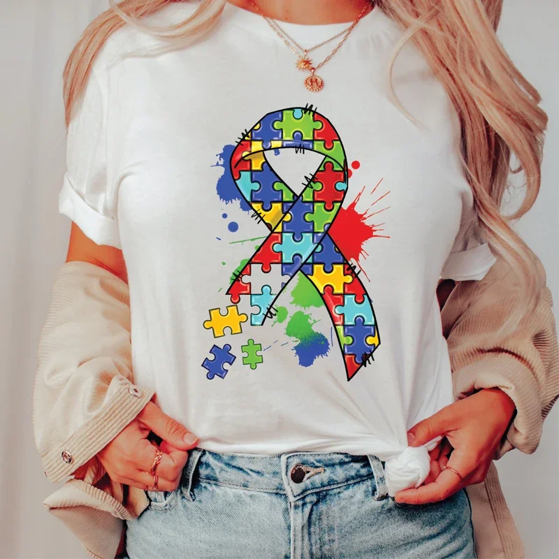 Autism Awareness Shirt Women Clothing Unisex T-shirts Autism Support ...