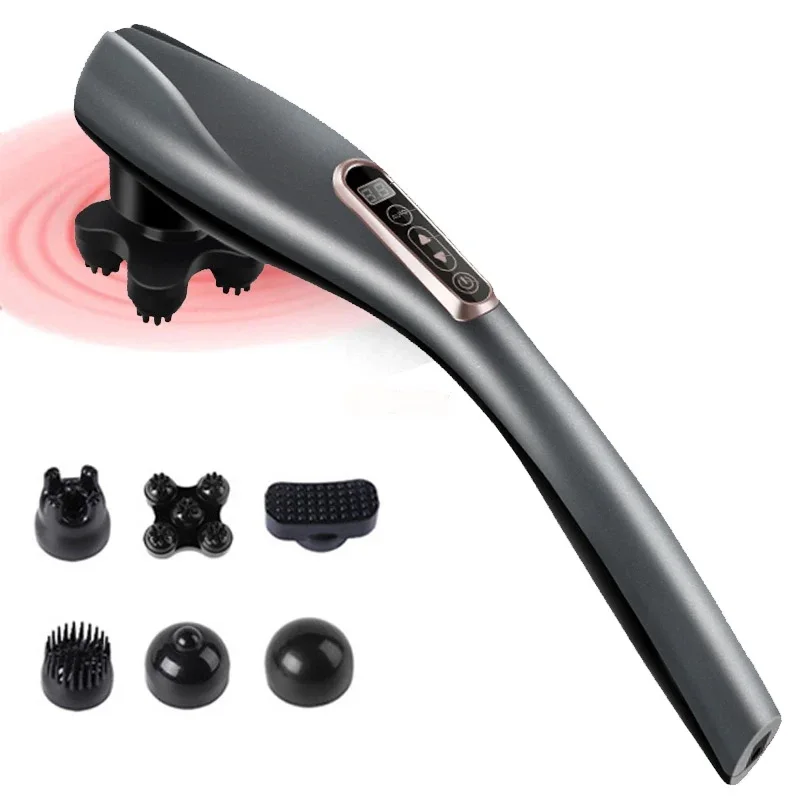 Portable electric massage stick, home high-frequency vibration massage ...