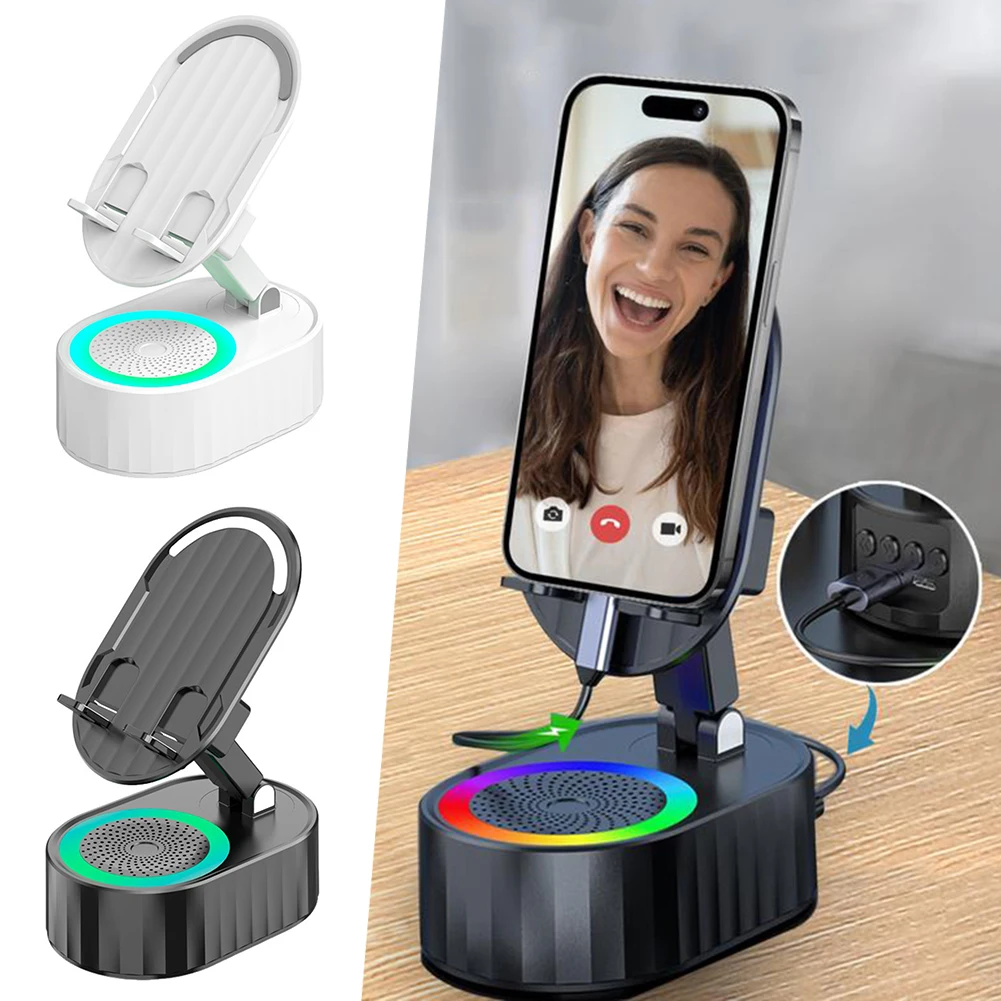 5 in 1 Bluetooth-compatible Audios Power Banks Bracket Rotating Home ...