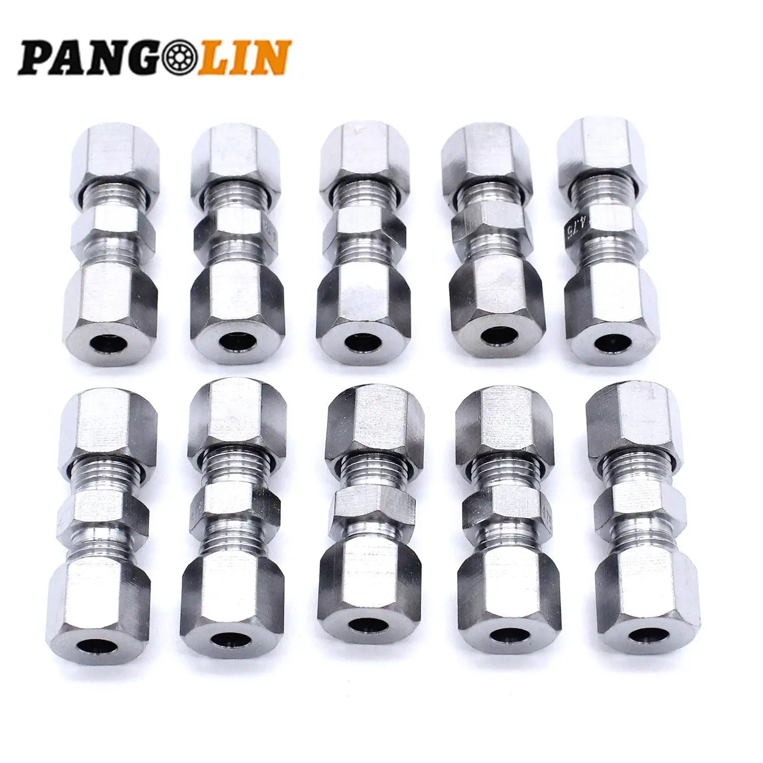 Brake Line Union Fittings Straight Reducer Compression Kits Connector 3 ...