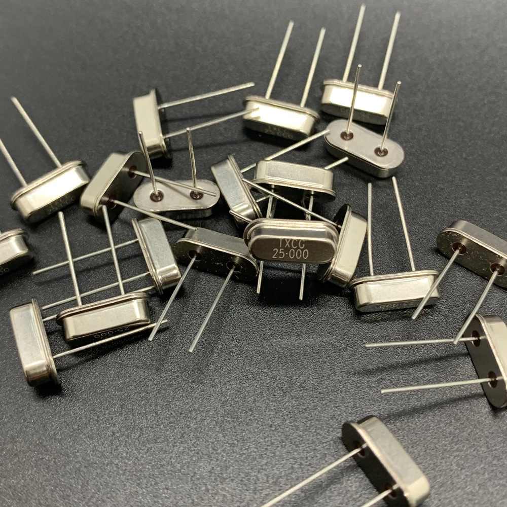 100PCS-passive-crystal-oscillator-25-000MHZ-25MHZ-25M-HC-49S-quartz ...