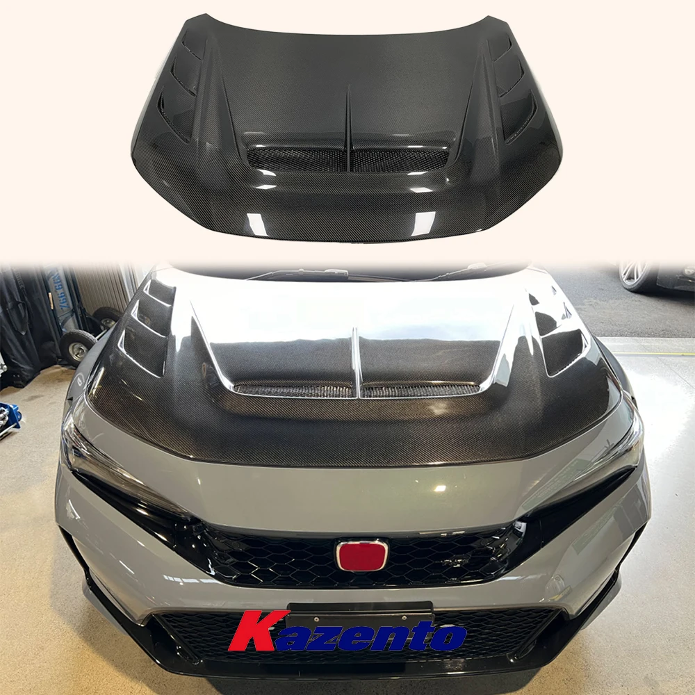 For-Honda-Civic-FL5-Type-R-Carbon-Fiber-Vented-Cooling-Front-Bumper ...