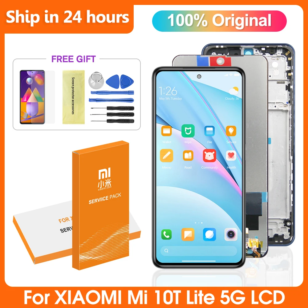 6-67-Original-Screen-For-Xiaomi-Mi-10T-Lite-5G-LCD-Display-Touch-Screen ...