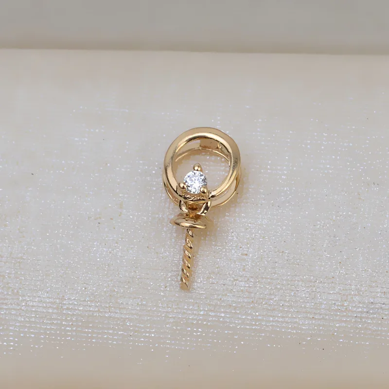 Exquisite Real AU750 18K Gold Pendant Mountings Findings Jewelry ...