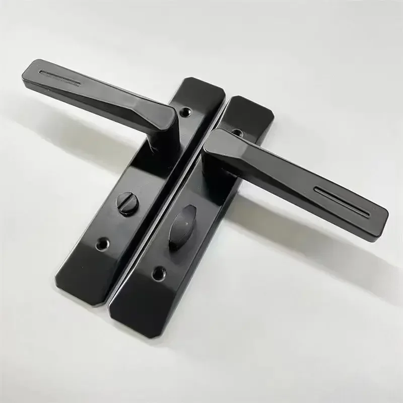 New-black-simple-keyless-bathroom-single-tongue-handle-lock.jpg