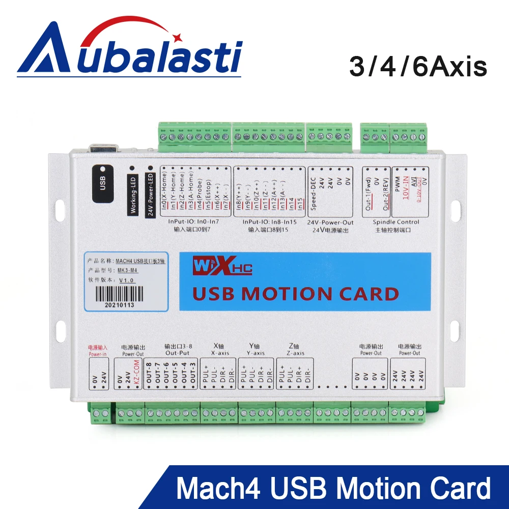 USB-Motion-Control-Card-Breakout-Board-XHC-Mach4-3-4-6-Eixos-2000KHz ...