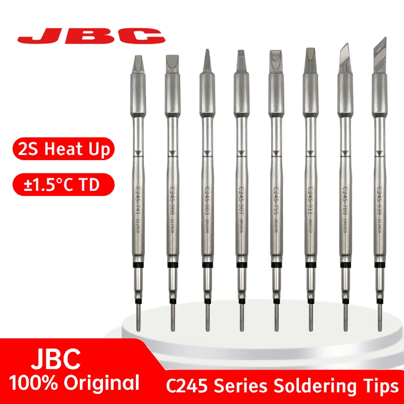 Original-JBC-C245-Series-Soldering-Iron-Tips-Bent-Knife-Fit-T245-Handle ...
