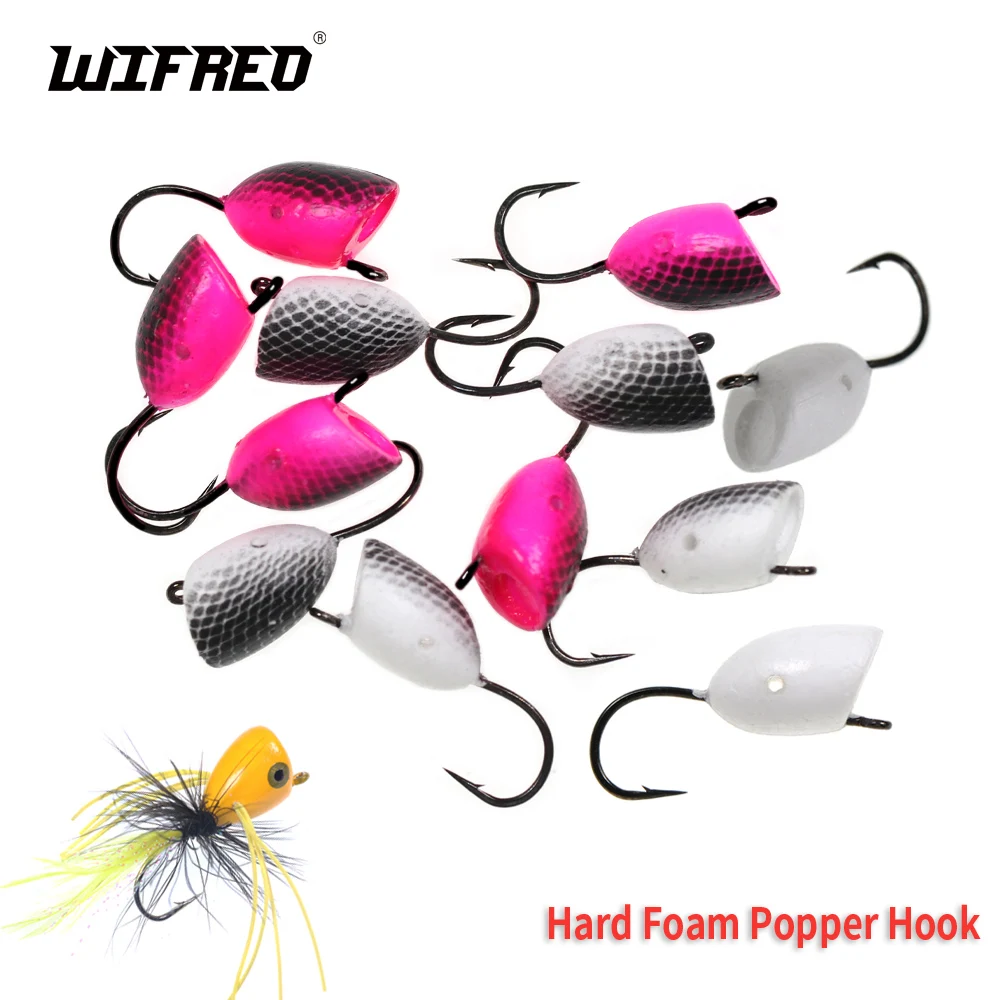 Wifreo-Foam-Popper-Head-With-Hook-DIY-Popper-Bodies-Topwater-Floating-Fly-Fishing-Tying-Material ...