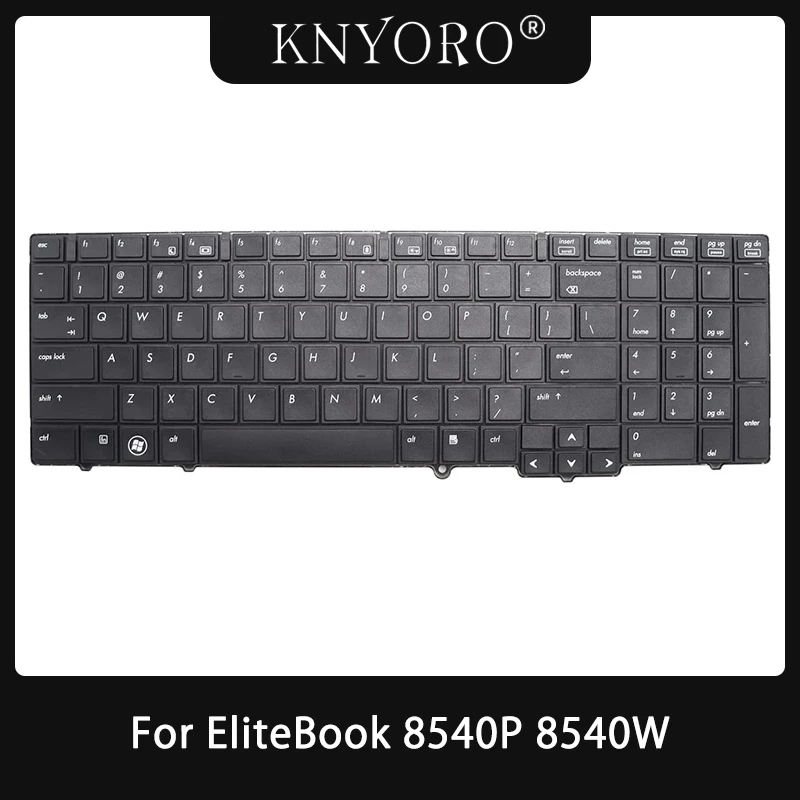 US Layout Keyboard for HP EliteBook 8540P 8540W 595790 001 582648 001 ...