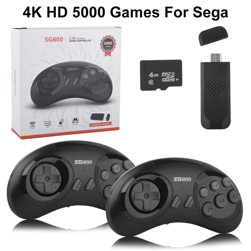 4K-SG800-Retro-Game-Console-Wireless-Console-2-4G-Built-in-5000-Classic ...